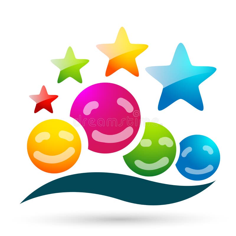 Happy Kids Care Stars Celebrations Protect Union Love Wellness ...