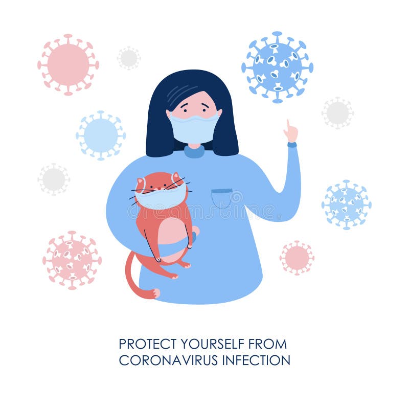 Coronavirus Infection Cat Stock Illustrations – 923 Coronavirus ...