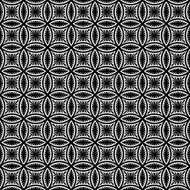 Ornate Black Seamless Pattern Stock Vector - Illustration of ornate ...