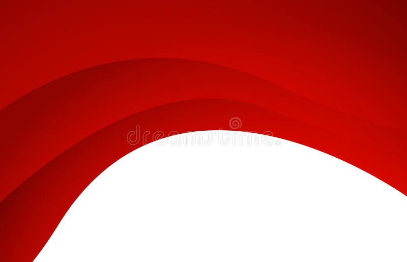 Red Vector Template Abstract Background with Curves Lines for Flyer ...