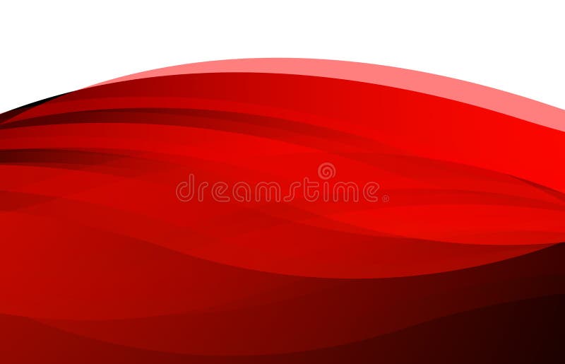 Red Vector Template Abstract Background with Curves Lines for Flyer ...
