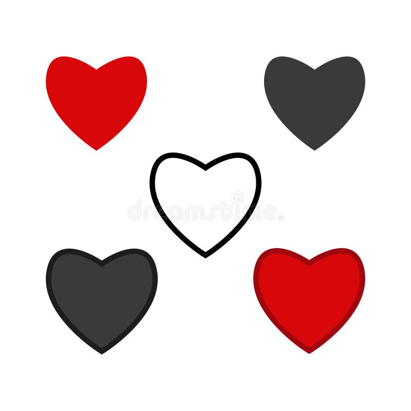 Heart Vector Icon. Heart Design. Colored Collection. Heart Concept ...