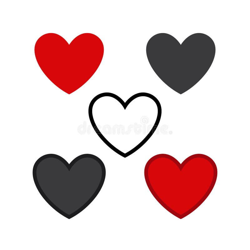 Heart Vector Icon. Heart Design. Colored Collection. Heart Concept ...