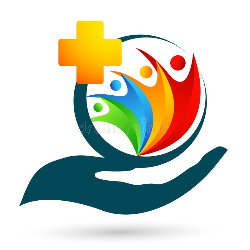 People Family Medical Care Logo Icon Winning Happiness Health Together ...