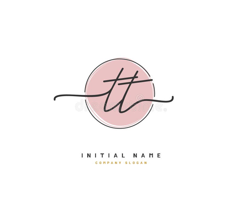 TT Beauty Vector Initial Logo, Handwriting Logo of Initial Signature ...