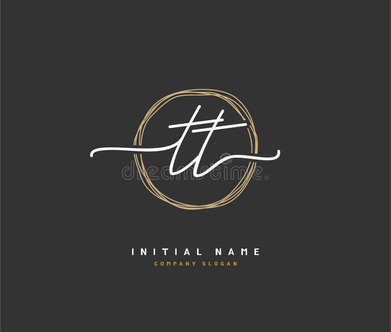 TT Beauty Vector Initial Logo, Handwriting Logo of Initial Signature ...