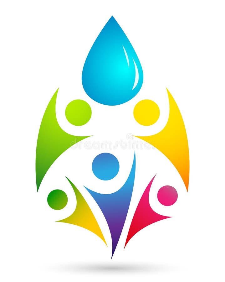 Globe Water Drop Save Logo Concept of Water Drop with World Save Earth ...