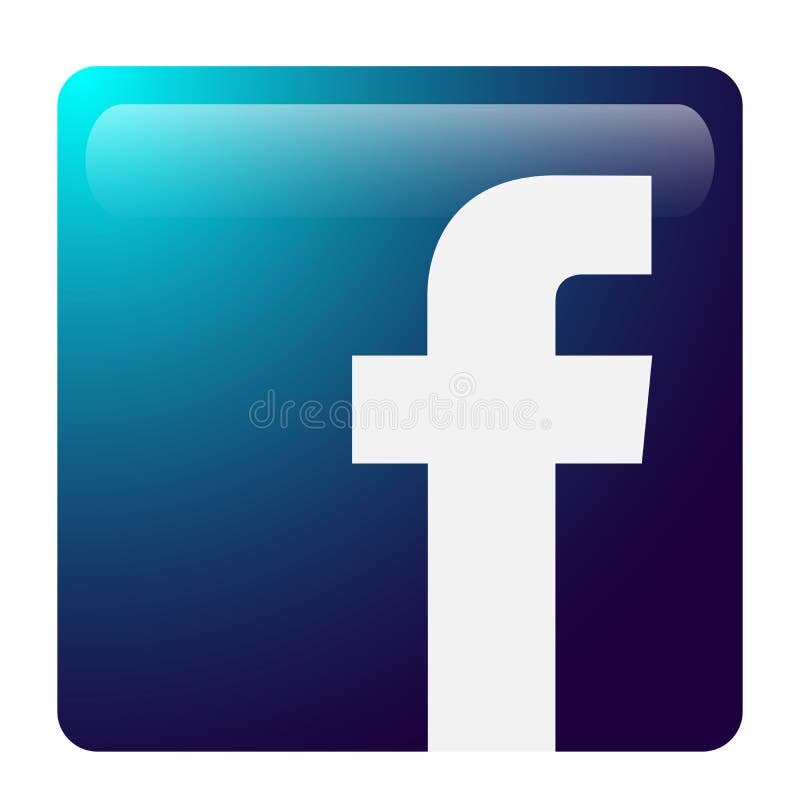 Facebook Logo Icon Vector Illustrations on White Background Editorial ...