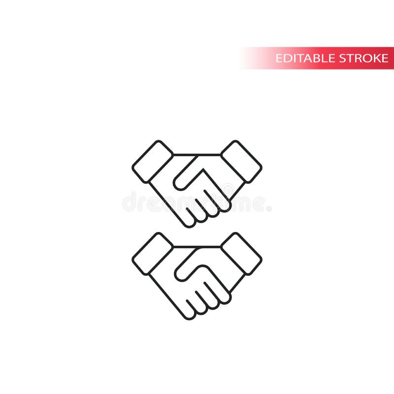Handshake, Human Hands in Shake Stock Vector - Illustration of contract ...