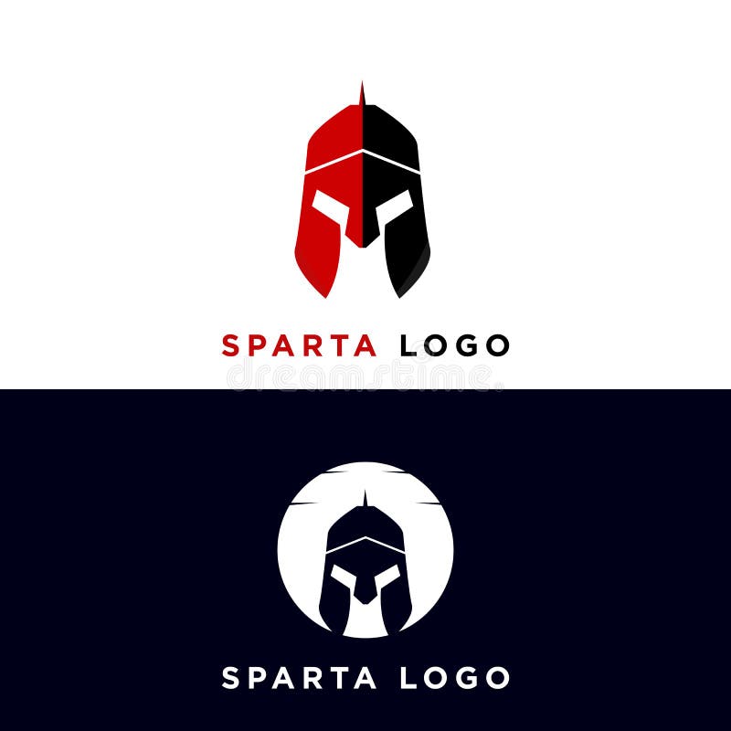 Spartan Man Logo Design Icon Vector Stock Vector - Illustration of ...