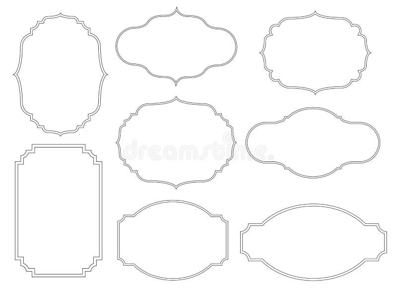 Simple Baroque Frame Vector