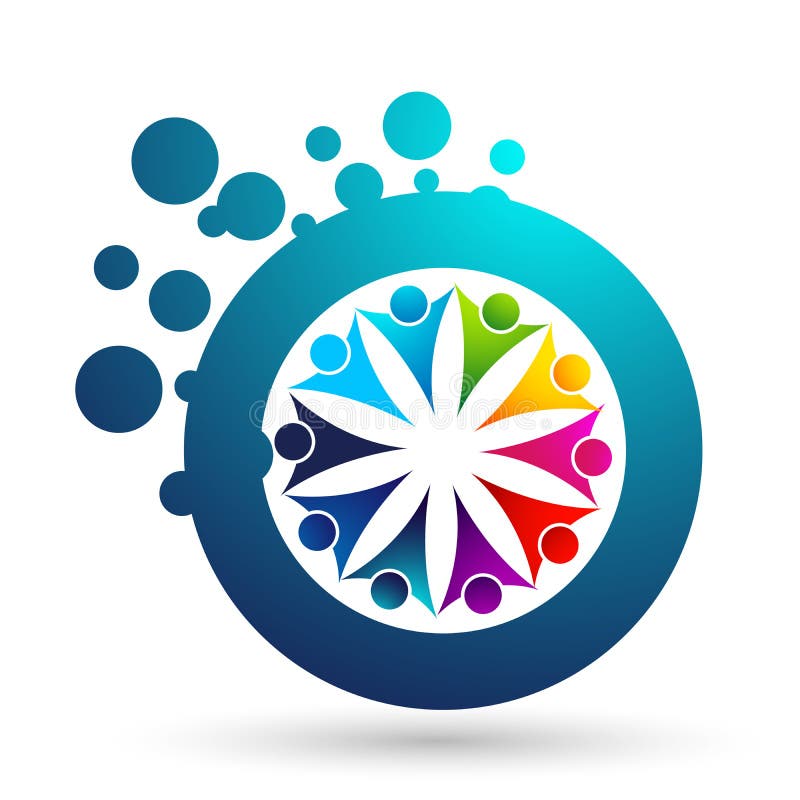 People Globe Team Work Logo Partnership Education Celebration Group ...