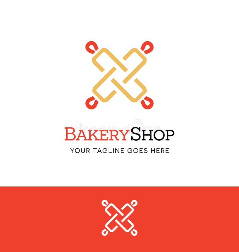 Rolling Pin Logo or Icon for Bakery Shop, Culinary Website. Stock ...