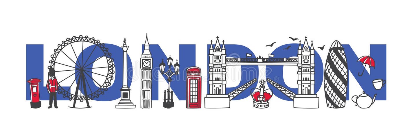 Word London Symbols Stock Illustrations – 89 Word London Symbols Stock ...