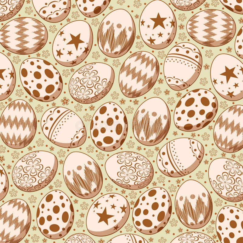 Easter Brown Egg on Wooden Background Stock Vector - Illustration of ...