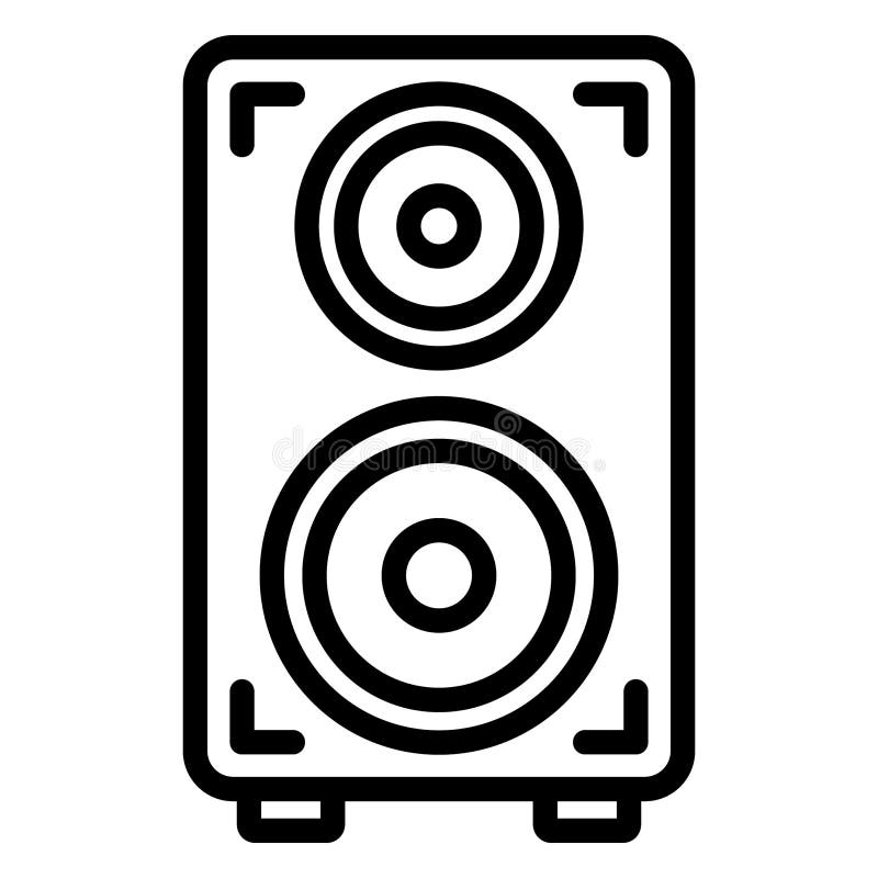 Audio Player, Music Player Line Style Vector Icon Which Can Easily ...