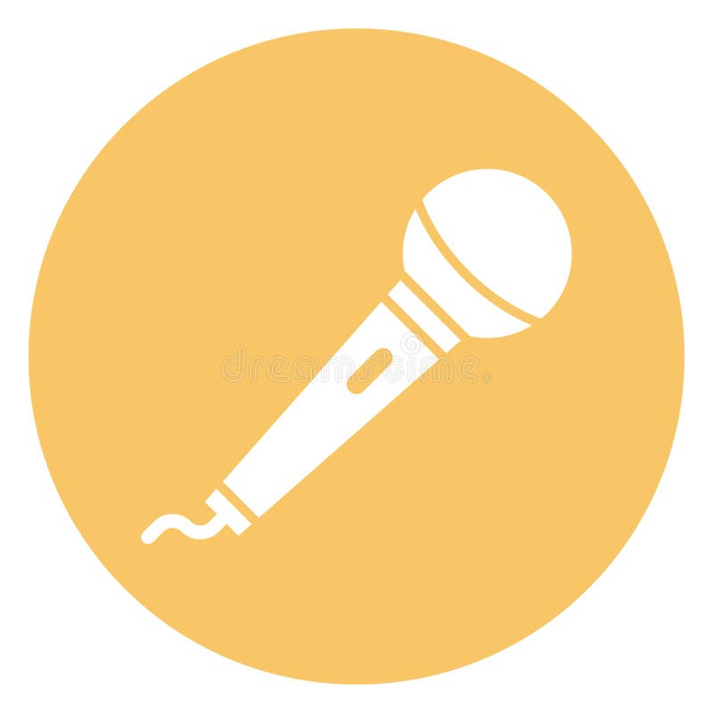 Electronic Mic, Input Device Line Style Vector Icon Which Can Easily ...