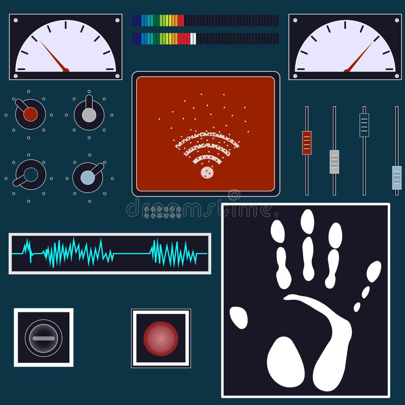 Control Panel. Control Panel. Vector Illustration Stock Vector ...