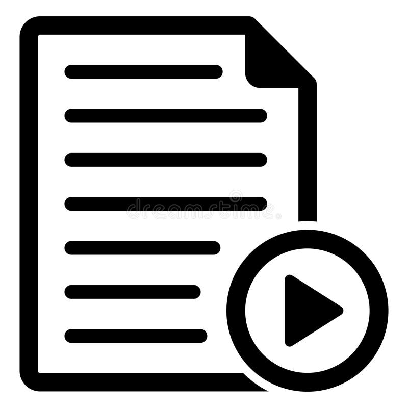 Media File, Multimedia Storage Line Style Vector Icon Which Can Easily ...