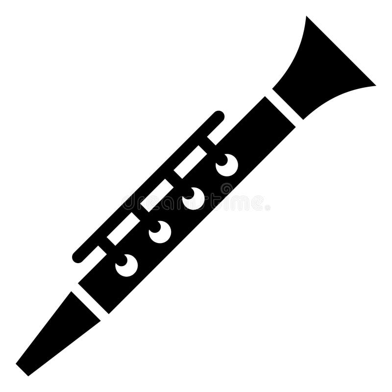 Basson, Chalumeau Line Style Vector Icon Which Can Easily Modify or ...