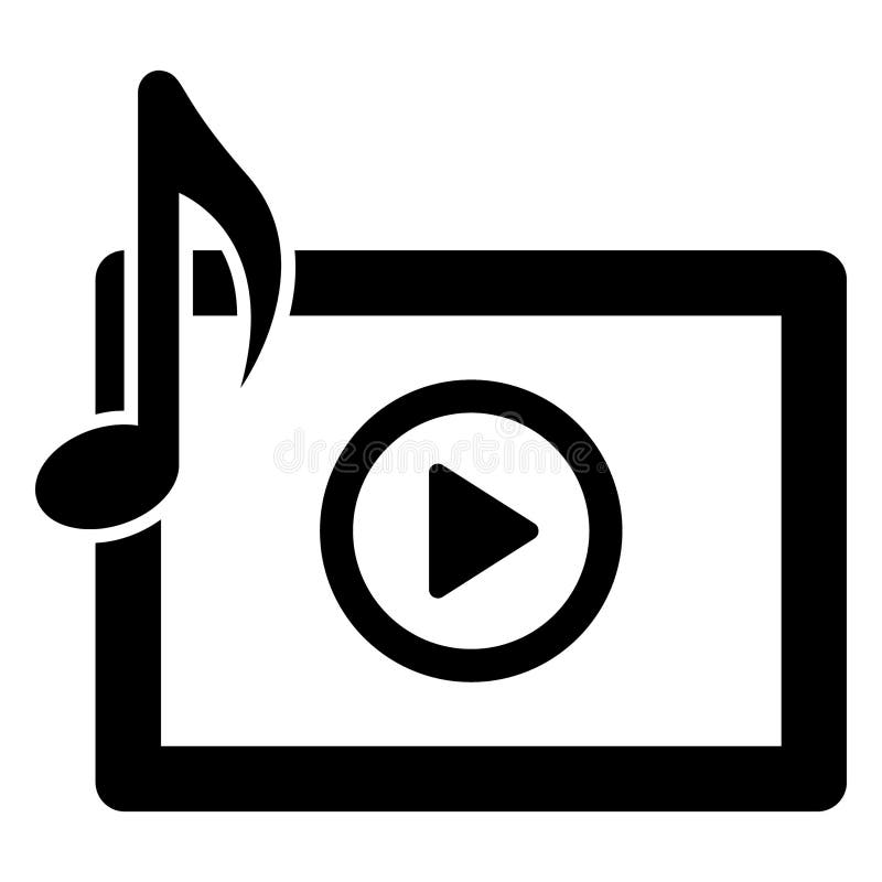 Media Player, Mobile App Line Style Vector Icon Which Can Easily Modify ...