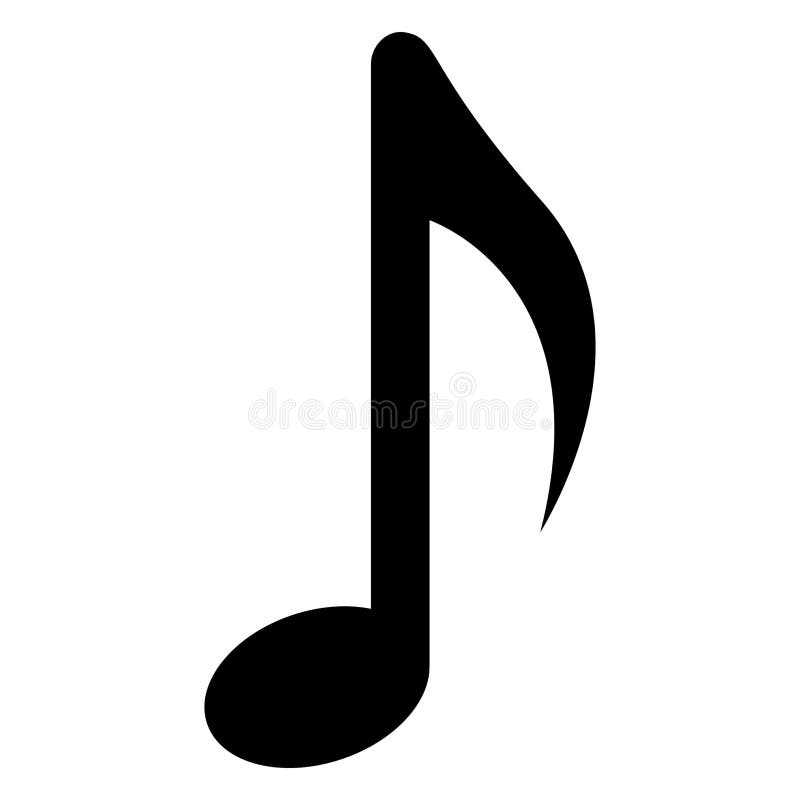 Eighth Note, Music Line Style Vector Icon Which Can Easily Modify or ...
