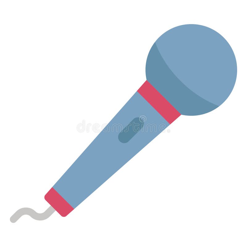 Electronic Mic, Input Device Line Style Vector Icon Which Can Easily ...