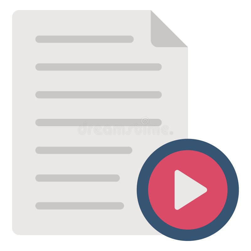 Media File, Multimedia Storage Line Style Vector Icon Which Can Easily ...