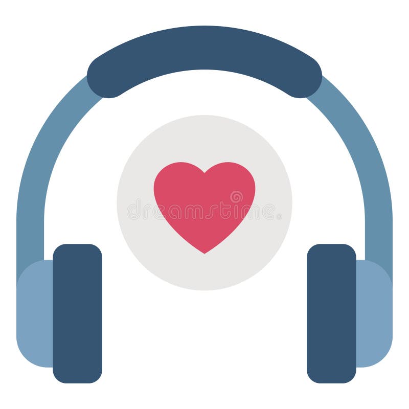 Favorite Music, Headphones Line Style Vector Icon Which Can Easily ...