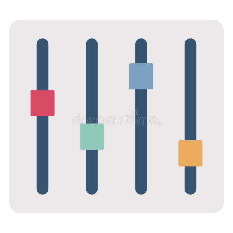 Adjust Volume, Buttons Line Style Vector Icon Which Can Easily Modify ...