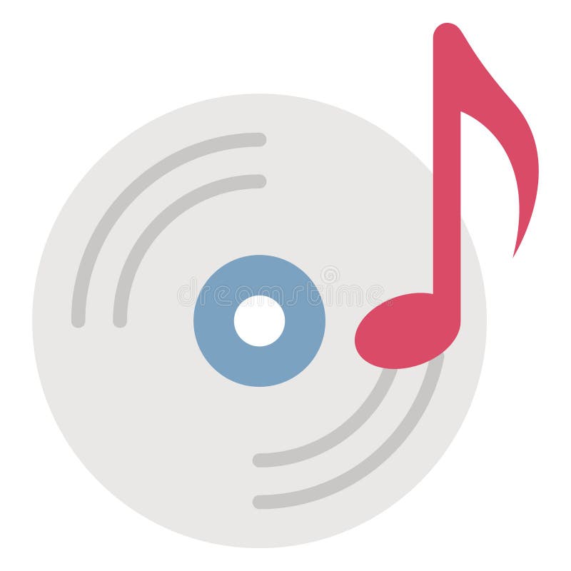 Audio Cd, Cd Drive Line Style Vector Icon Which Can Easily Modify or ...