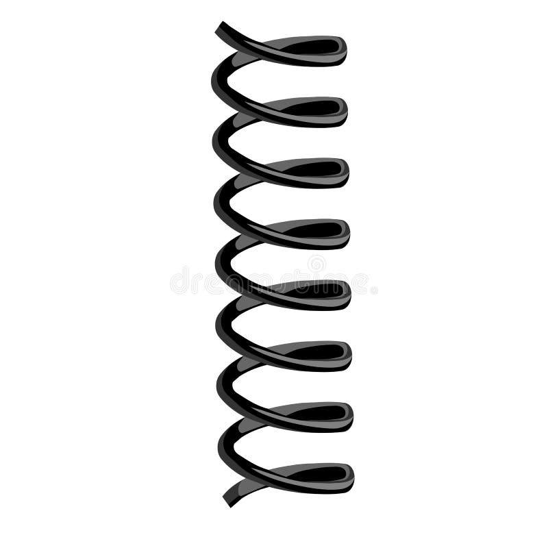 Spring. Car Suspension, Vector Illustration Stock Illustration ...