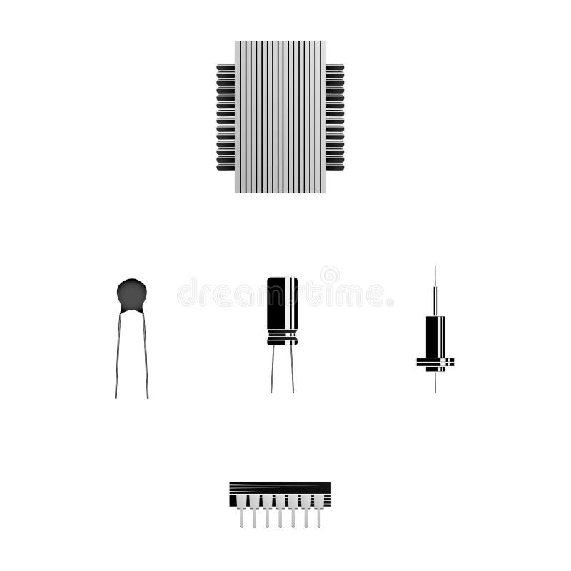 Electronic Element. Radio Component. Vector Illustration Stock ...