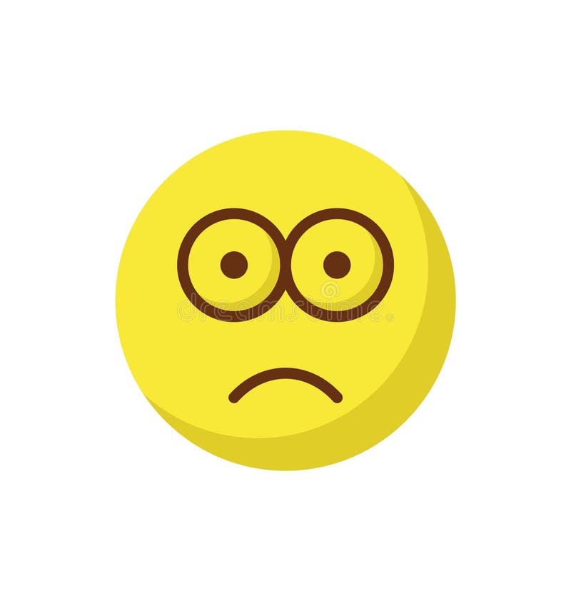 Bemused Face, Gaze Emoticon Color Vector Icon Which Can Easily Modify ...