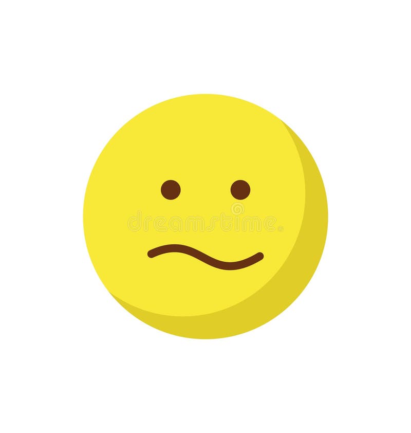 Bemused Face, Emoticons Vector Isolated Icon Which Can Easily Modify or ...