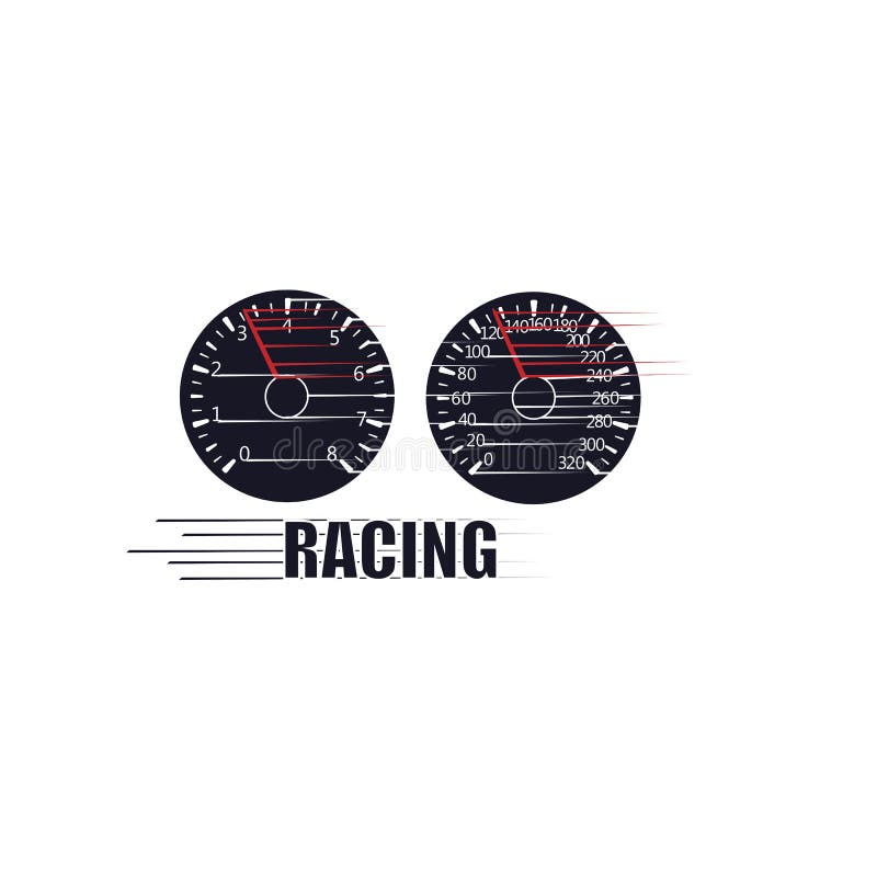 Speedometer and Tachometer. Racing. Vector Illustration Stock Vector ...