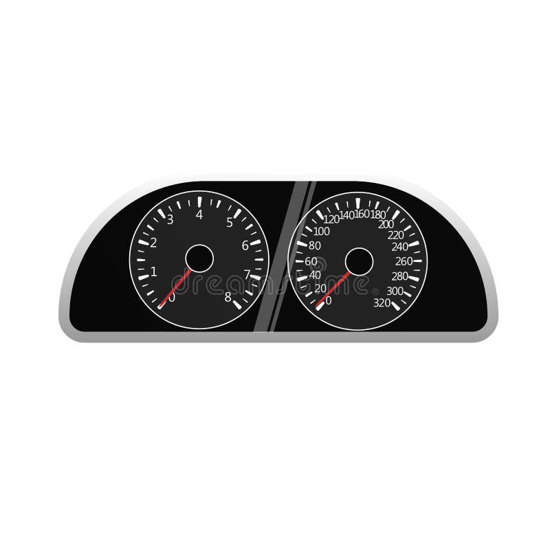Speedometer and Tachometer. Racing. Vector Illustration Stock Vector ...