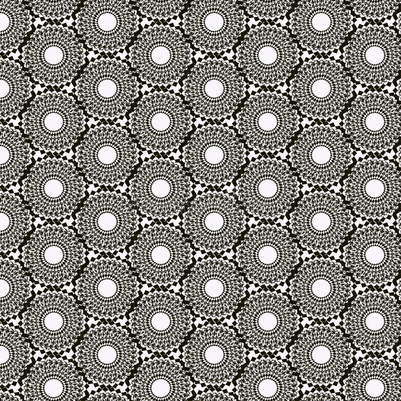 Basic Black and White Seamless Pattern Stock Illustration ...