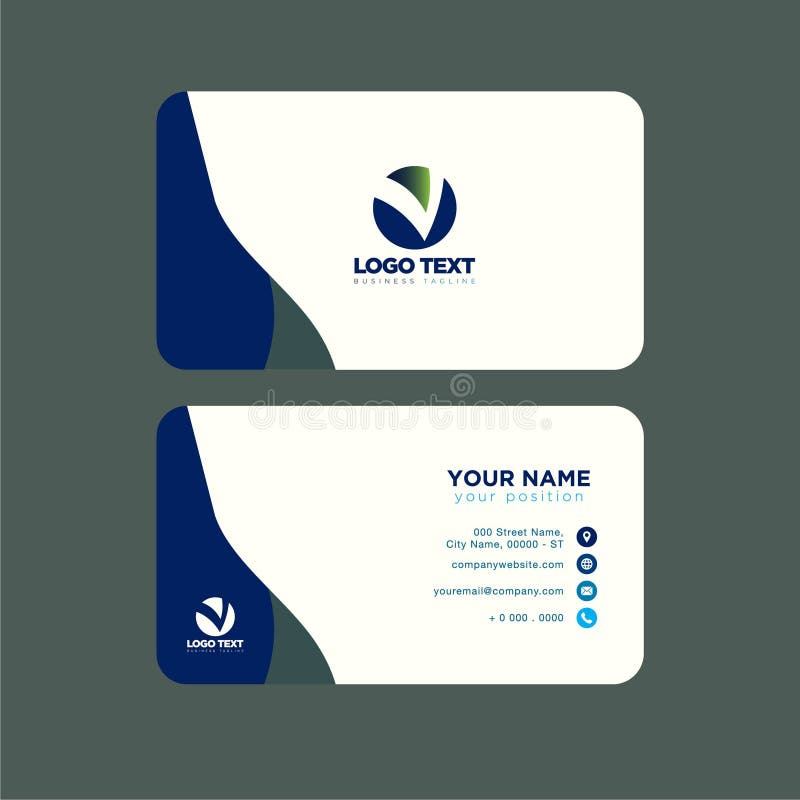 Business Card Design Vector Illustration Stock Vector - Illustration of ...