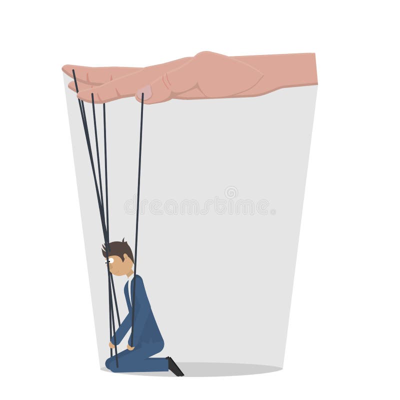 Puppet. Human Manipulation. Vector Illustration Stock Vector ...