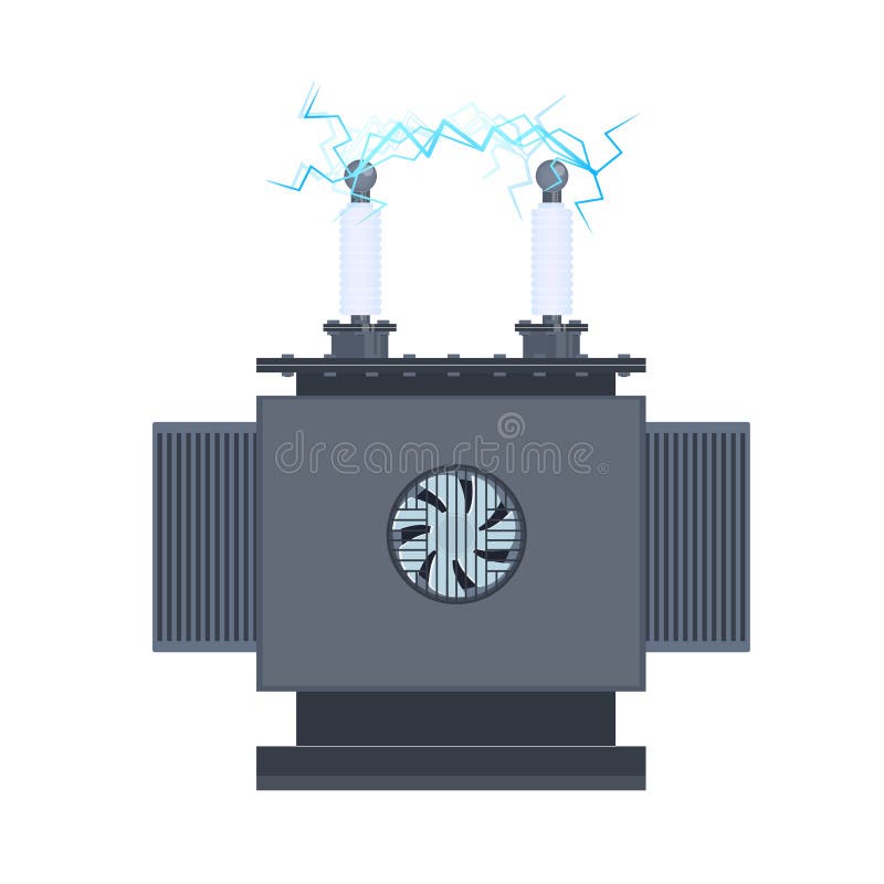 Electrical Transformer. Power Transformer. Vector Illustration Stock ...