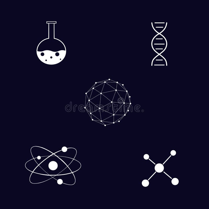 Chemistry. Molecular Chemistry. Vector Illustration Stock Vector ...