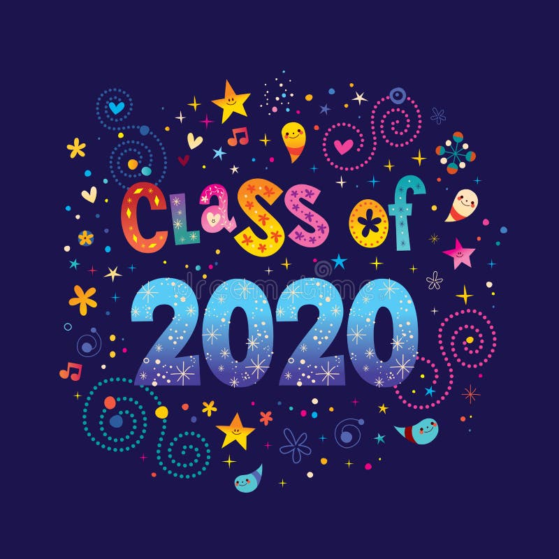 Class of 2020 Year Graduation Banner Concept Stock Vector ...