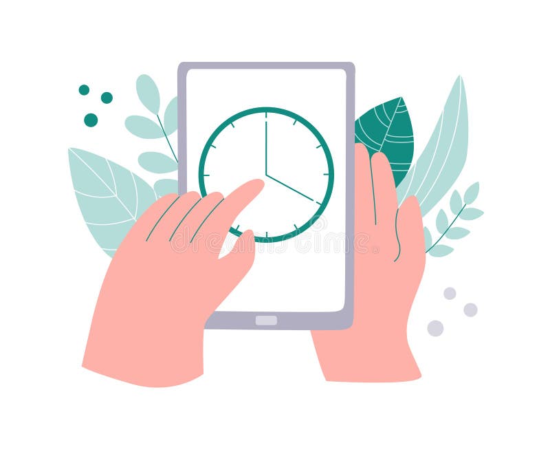 Tracking Time App on Phone. Working Hours and Productivity Tracker ...