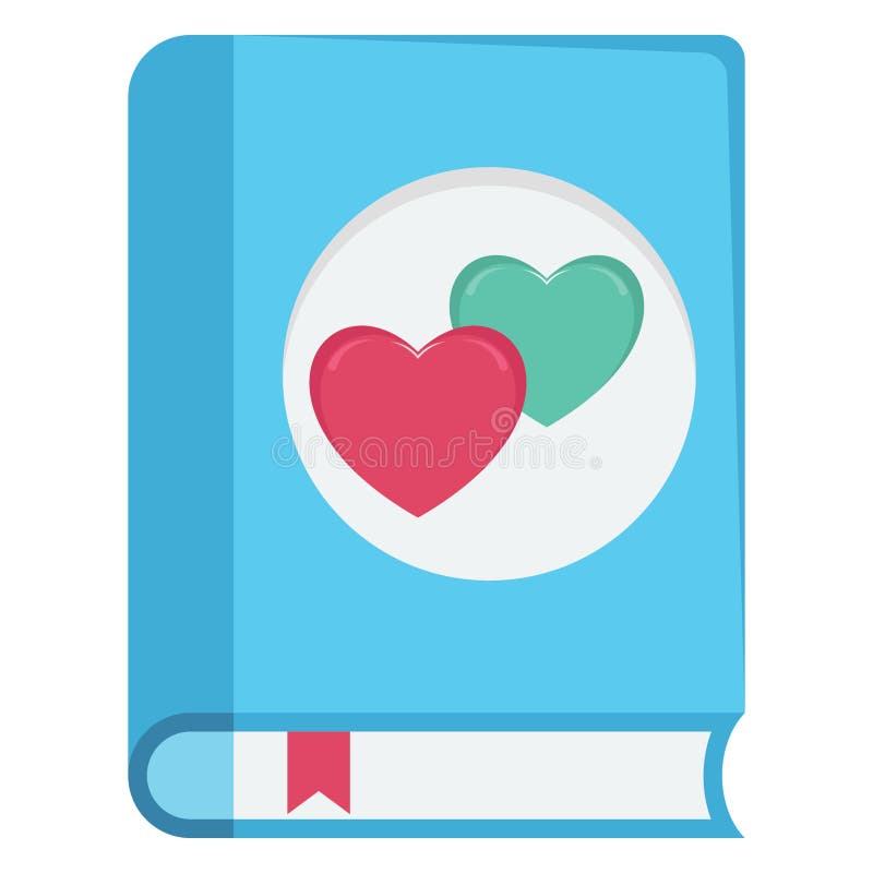 Loving Book, Heart on Book Vector Icon Which Can Easily Modify or Edit ...
