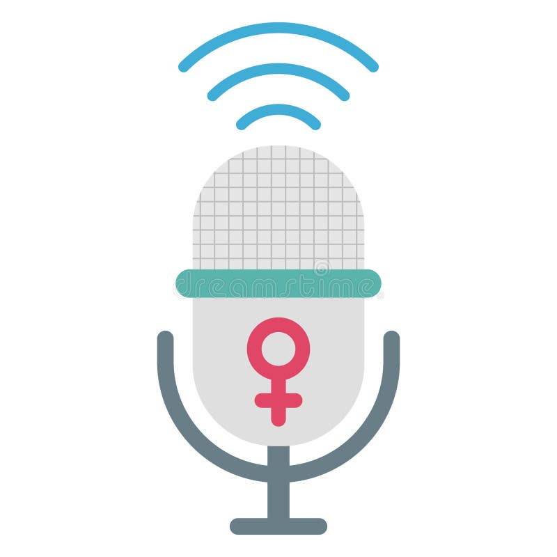Speaker, Female Vector Icon Which Can Easily Modify or Edit Stock ...