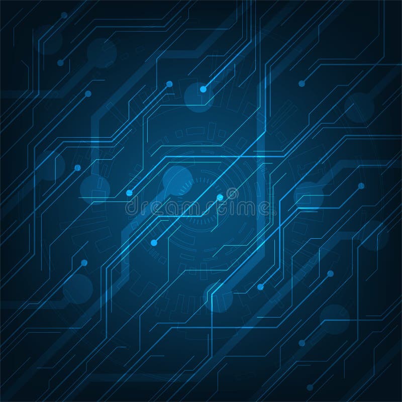 Electronic Circuit Design Background in the Concept of Technology. Stock Vector - Illustration ...