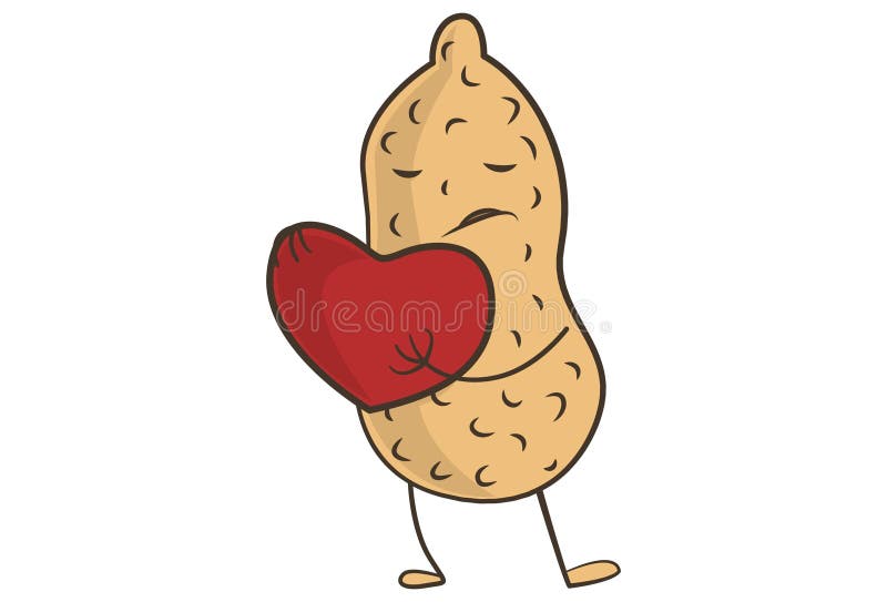 Vector Cartoon Illustration Of Groundnut Stock Vector - Illustration of ...