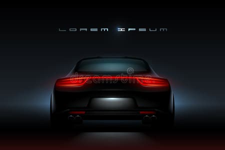 Night Car Front View Dark Background Stock Illustrations – 556 Night ...