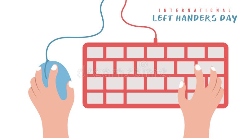 International Left Hander`s Day Illustration Stock Illustration ...